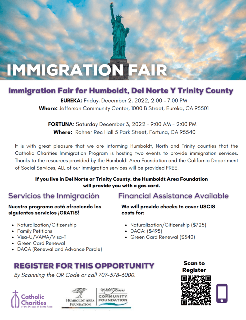 Immigration Fairs in Eureka and Fortuna – Open Door Community Health ...